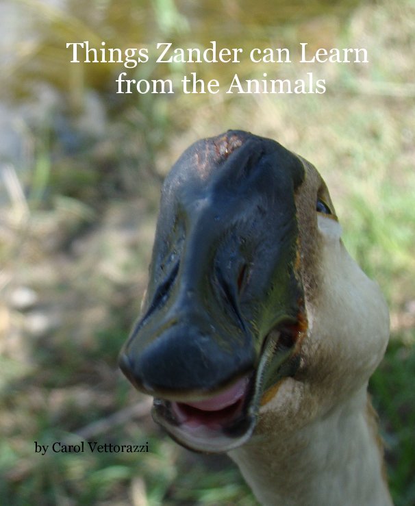 Things Zander can Learn from the Animals by Carol Vettorazzi | Blurb Books